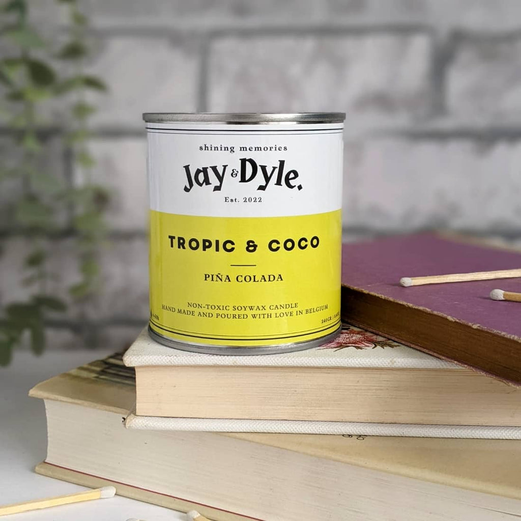 Bougie Végétale Artisanale Parfum Piña Colada | Tropic & Coco – Jay & Dyle